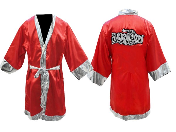 Customized Boxing Robe - Custom Boxing Gown : KNFIR-125-Red ...