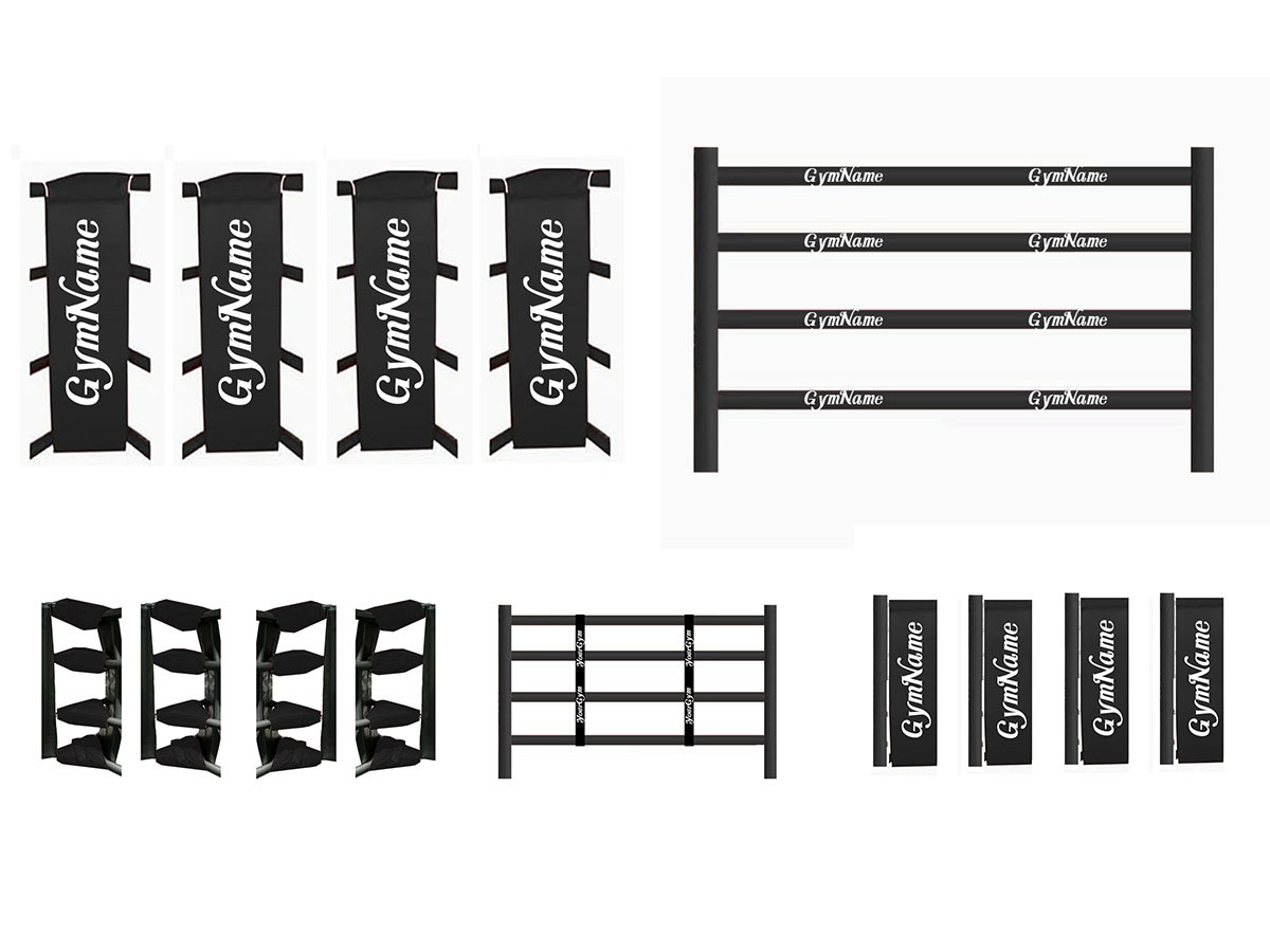 Custom Boxing Ring Covers Set : Black - MuayThaiSport.com