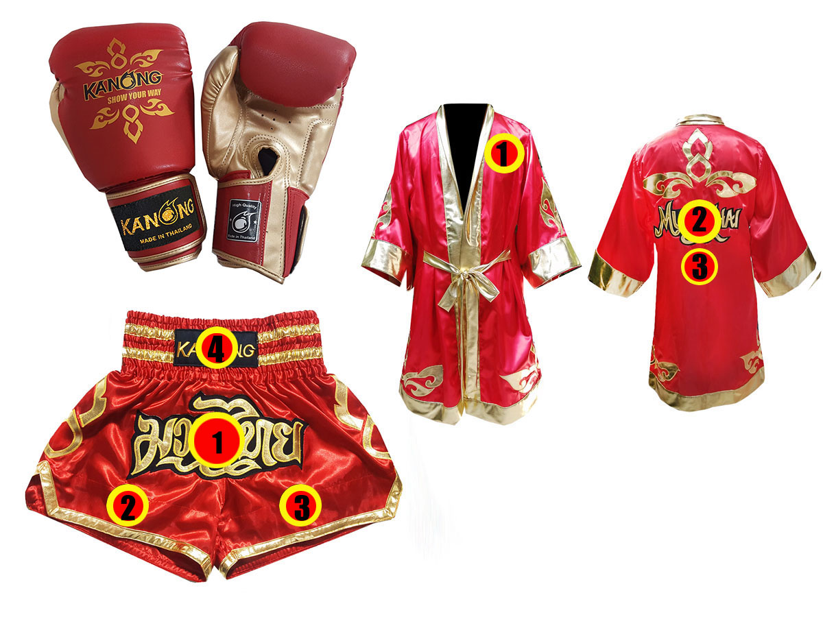 Muay Thai Set - Boxing Gloves + custom Muay Thai shorts + custom boxing ...